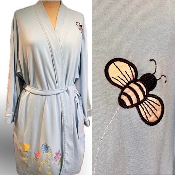 Charter Club | Intimates & Sleepwear | Vintage Summer Robe Sky Blue ...